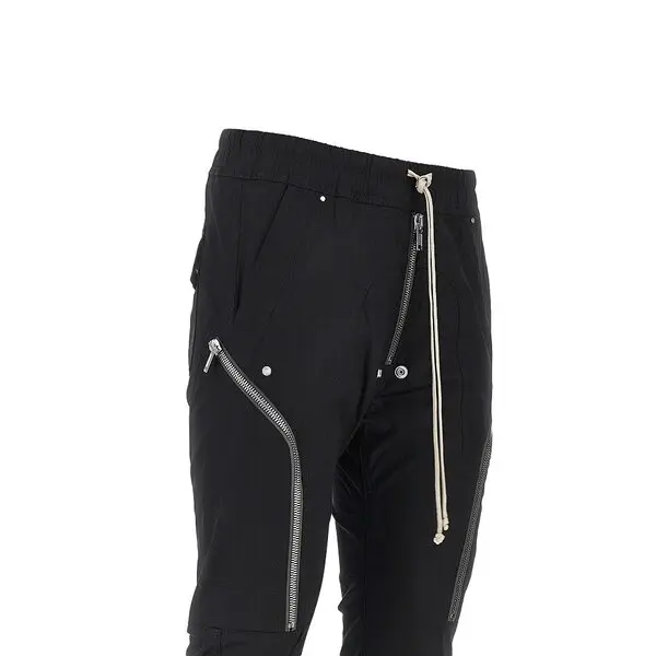 Rick Owens Stretch Cotton Heizer Cargo Pants - Black