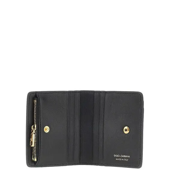 Dolce & Gabbana Leather Bi-fold Cardholder With Logo