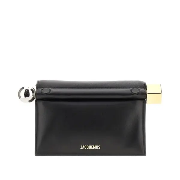 Jacquemus Nappa Leather Rond Carré Clutch