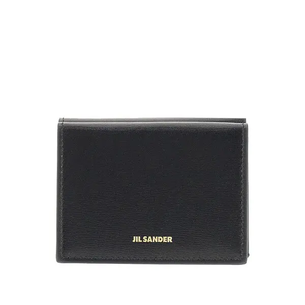 JIL SANDER Leather Mini Wallet - Black