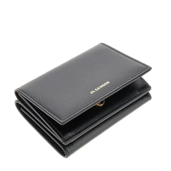 JIL SANDER Leather Mini Wallet - Black