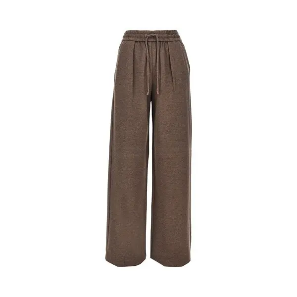 Max Mara Silk-blend Jersey Wide-leg Pants - Cream