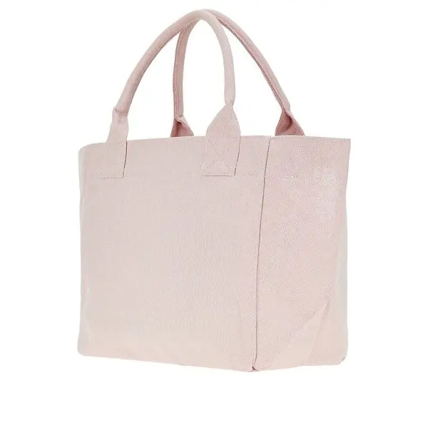 GANNI Canvas Shopping Bag With Raspberry Print - Pink