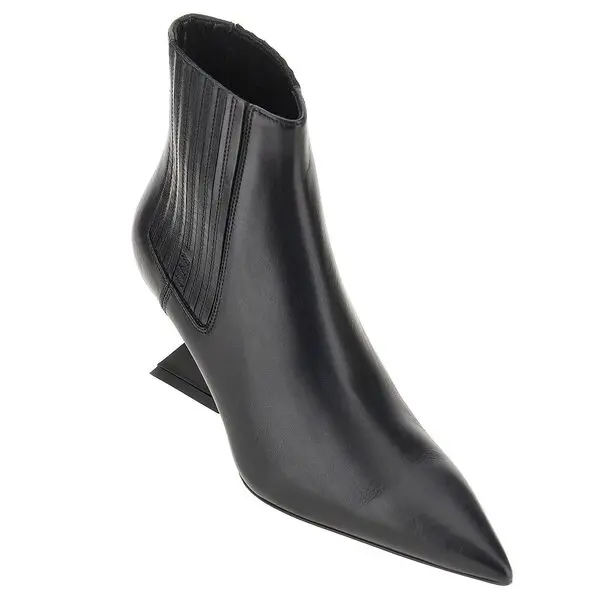 Attico Cheope' Leather Ankle Boots