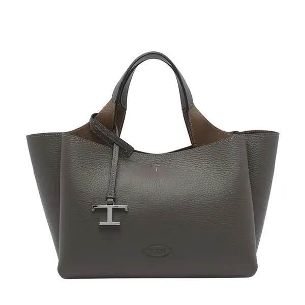 TOD'S Mini Leather Bag With T Timeless Pendant