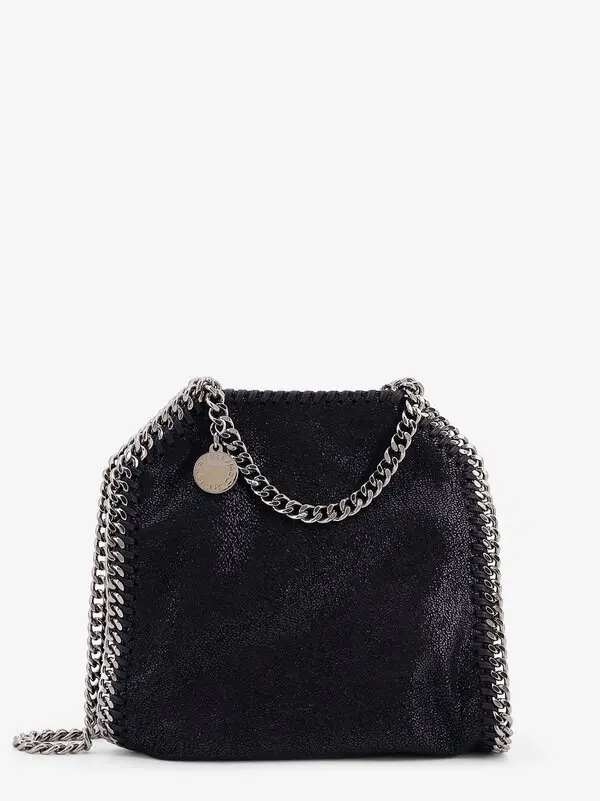 Stella McCartney Falabella Tiny Shaggy Deer Crossbody Bag - Black