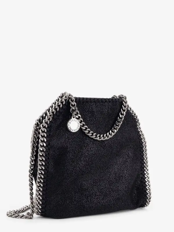 Stella McCartney Falabella Tiny Shaggy Deer Crossbody Bag - Black