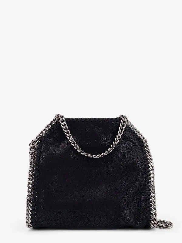 Stella McCartney Falabella Tiny Shaggy Deer Crossbody Bag - Black