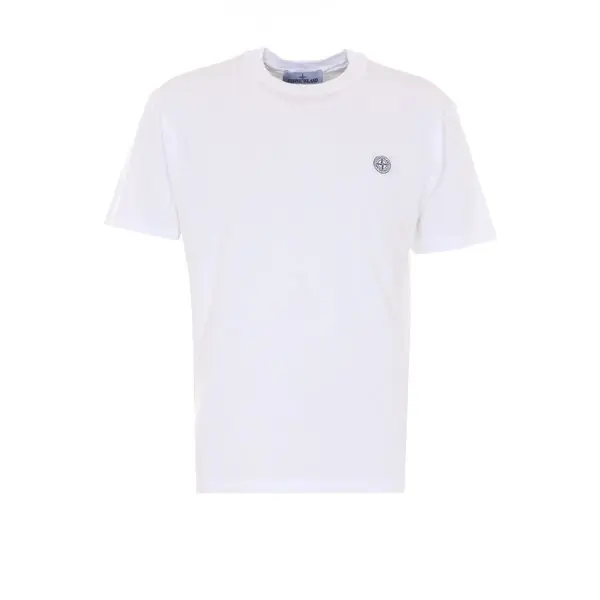 Stone Island Compass Patch Logo T-shirt - White