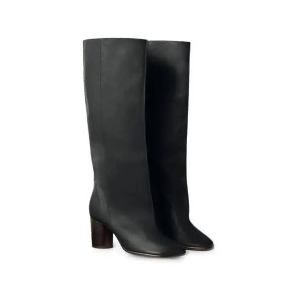 LEMAIRE Glossy Leather Knee-high Boots