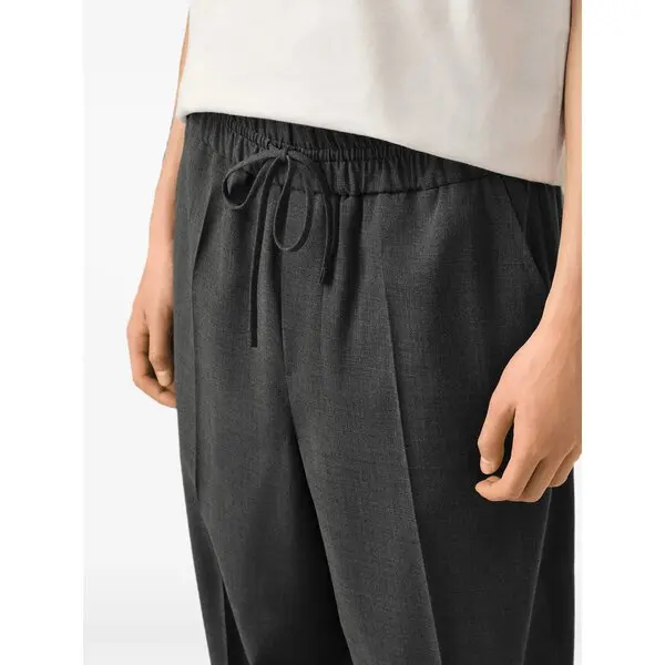 AMI Paris Grey Trousers Regular & Straight-leg Trousers