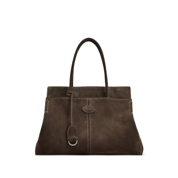 TOD'S Suede Tote Bag - Brown