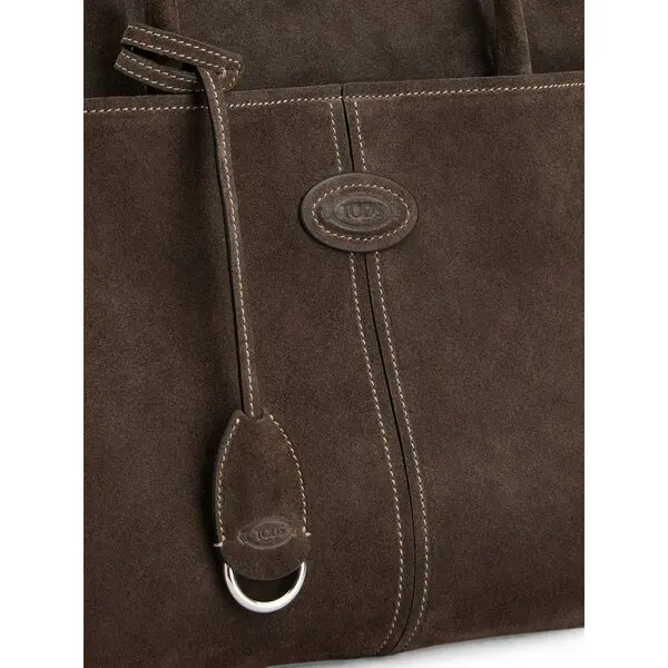 TOD'S Suede Tote Bag - Brown