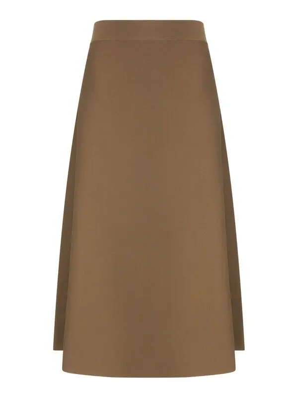 Max Mara Viscose A-line Midi Skirt