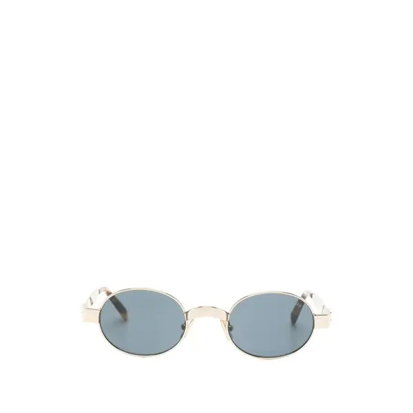 Miu Miu Tone Round Frame Sunglasses - Gold