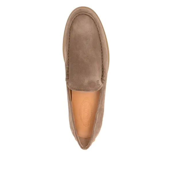 TOD'S Suede Loafers - Cream
