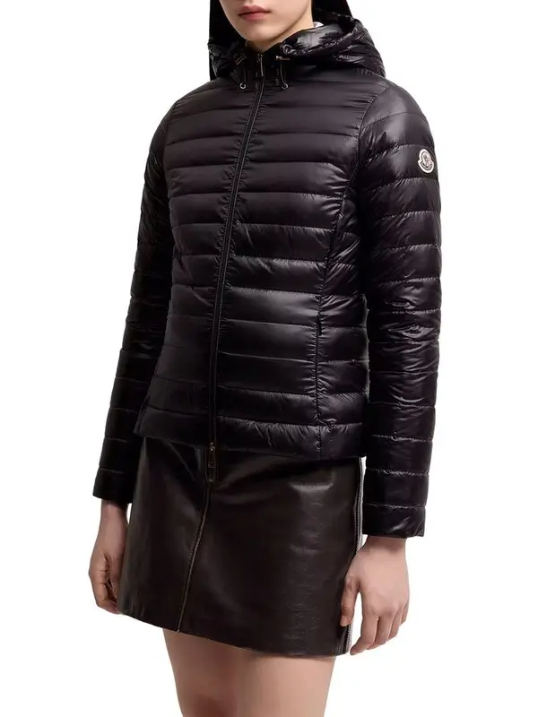 Moncler Igel Hood Short Down Jacket In Recycled Longue Saison