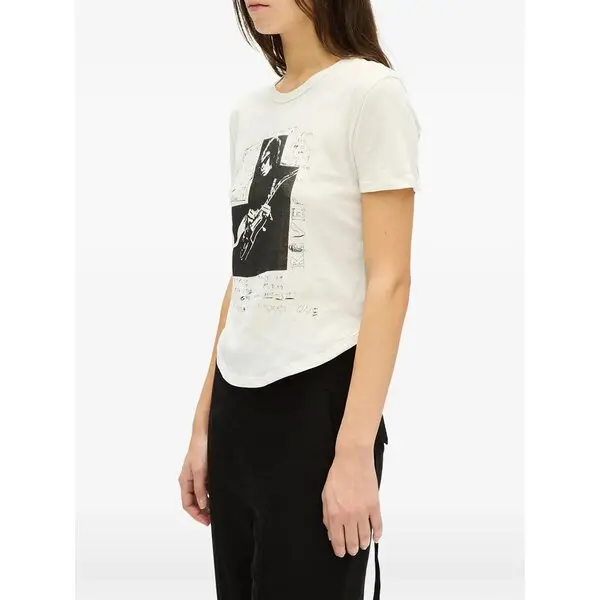 ANN DEMEULEMEESTER Graphic Print Cotton T-shirt