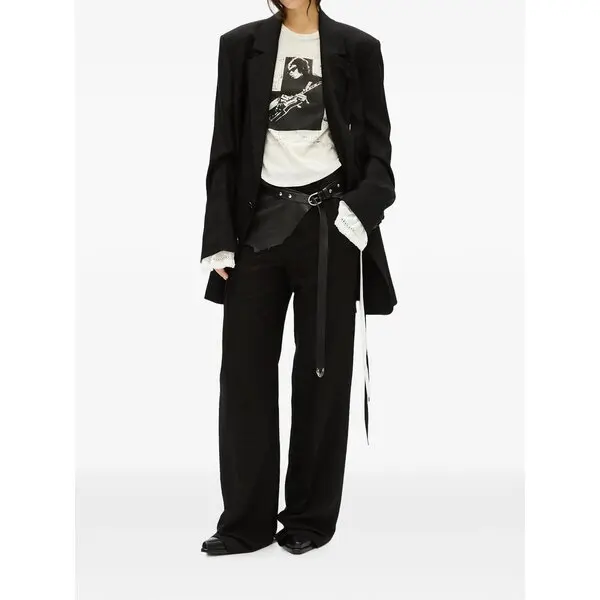 ANN DEMEULEMEESTER Graphic Print Cotton T-shirt