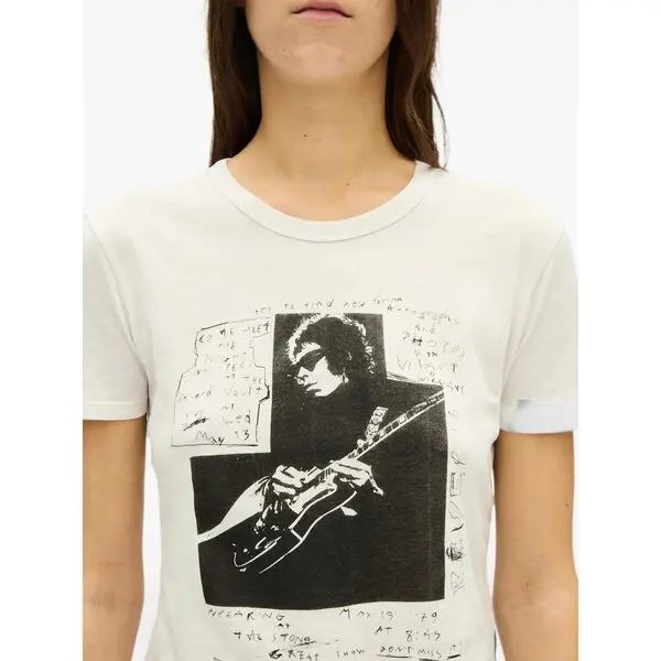 ANN DEMEULEMEESTER Graphic Print Cotton T-shirt