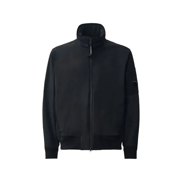C.P. COMPANY High Neck Zip-up Jacket - Black