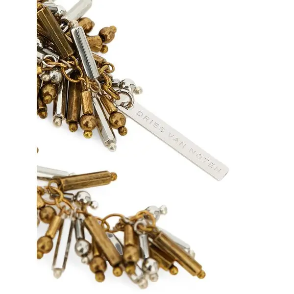 Dries Van Noten Two-tone Beaded Statement Necklace