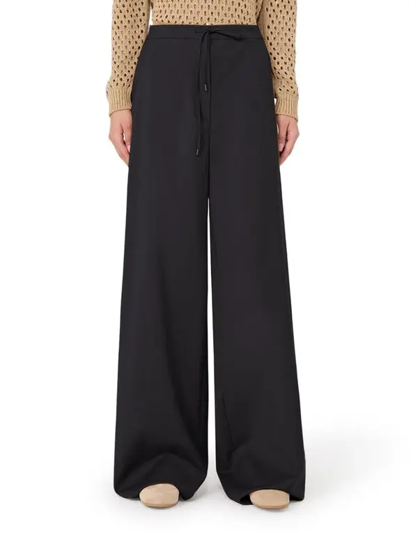 Max Mara Lightweight Wool Canvas Trousers