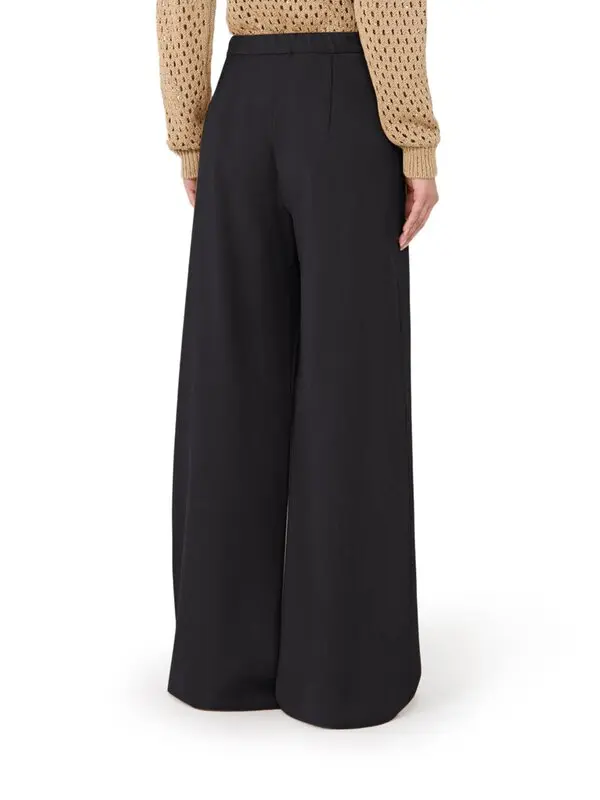 Max Mara Lightweight Wool Canvas Trousers
