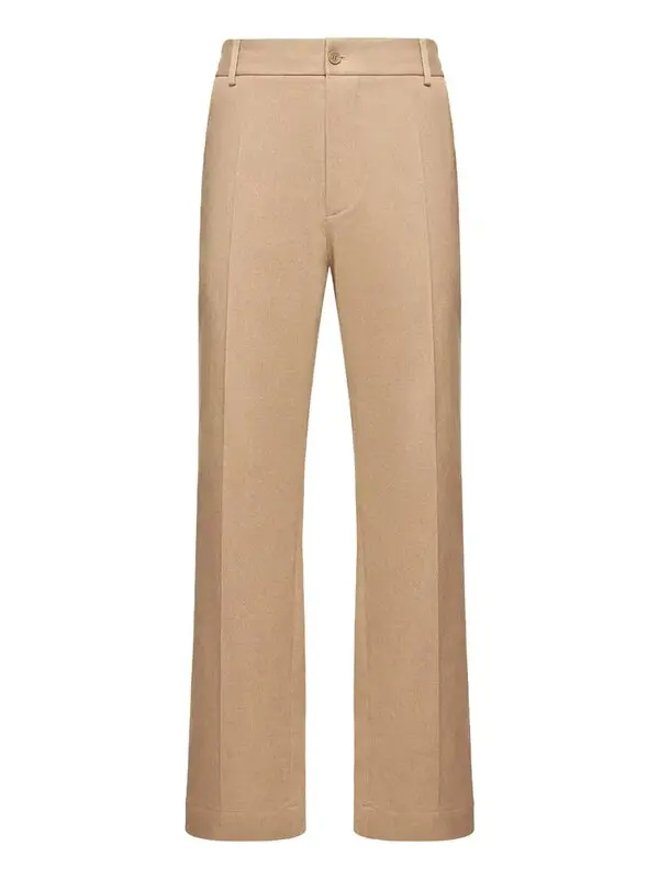 Moncler Sartorial Cotton Trousers - Cream