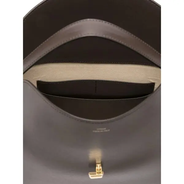 TOTEME Calf Leather Shoulder Bag With T-lock Fastening - Brown