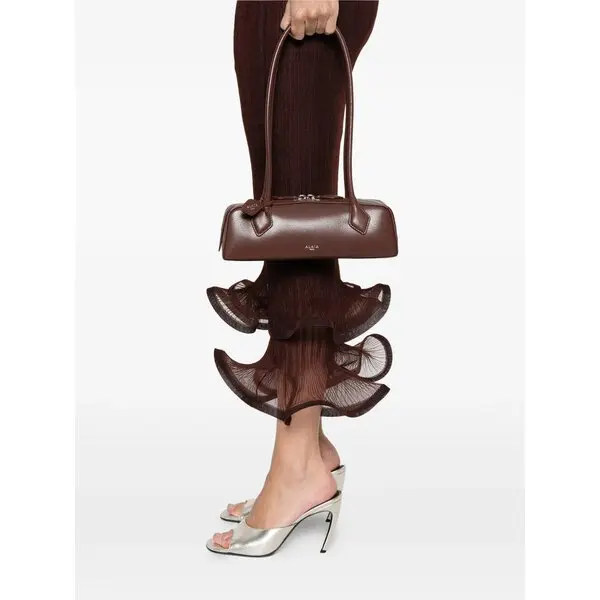 Alaïa Leather Zip Fastening Shoulder Bag - Brown