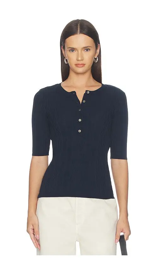 Sanctuary Air Of Ease Half Sleeve Tee - Navy
