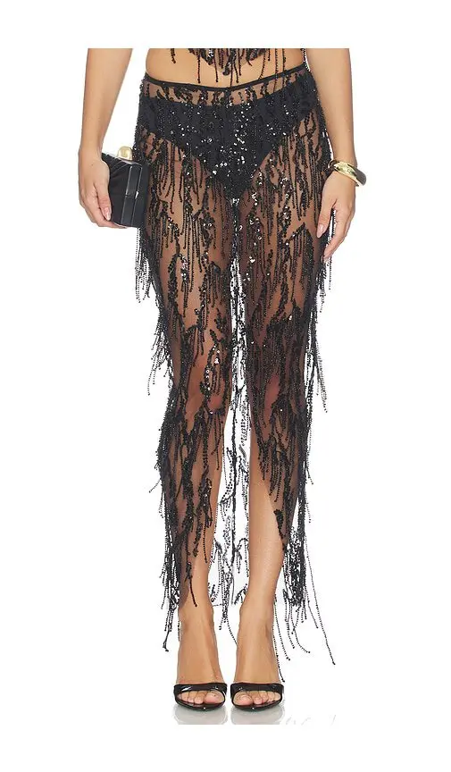 SKETCH-Y Embellished Maxi Skirt