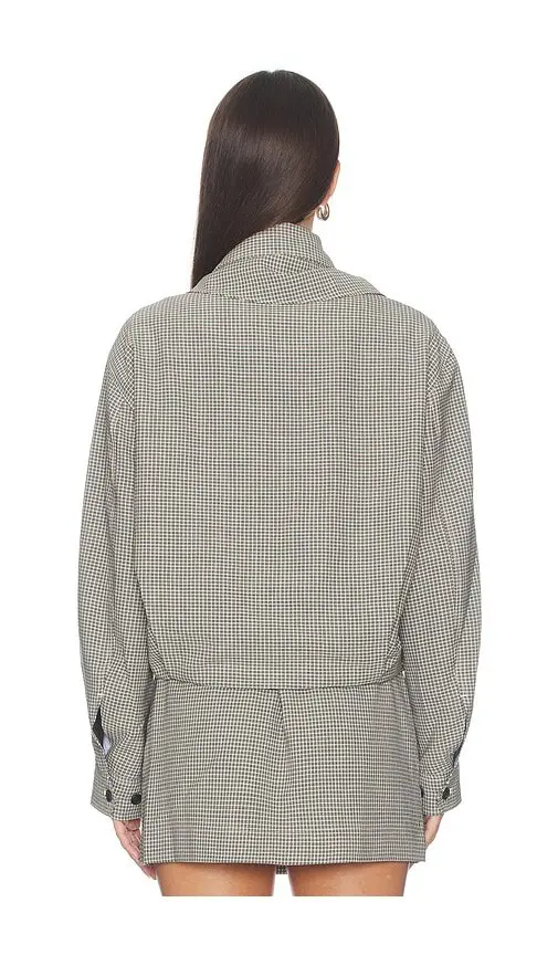Rag & Bone Krista Wool Jacket In Black & White