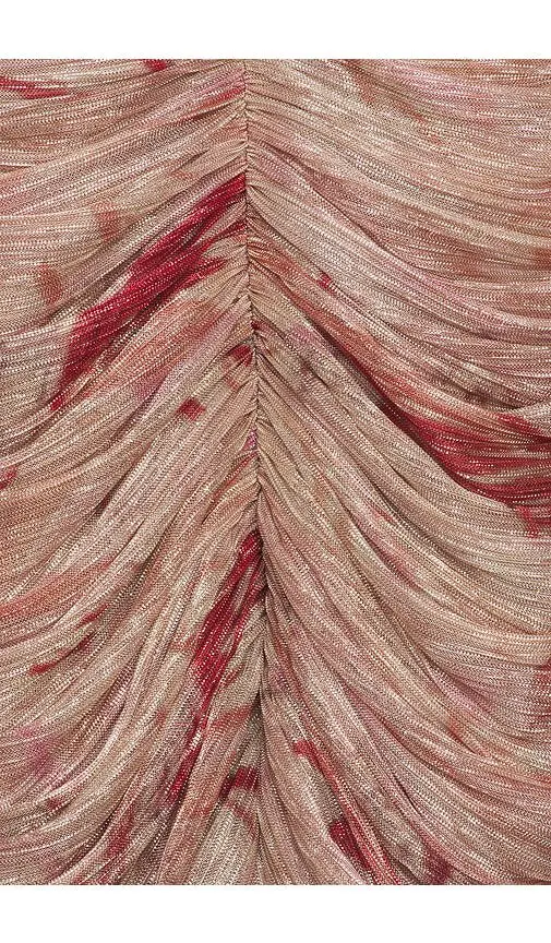 PatBO Feathers Mini Dress In Pink