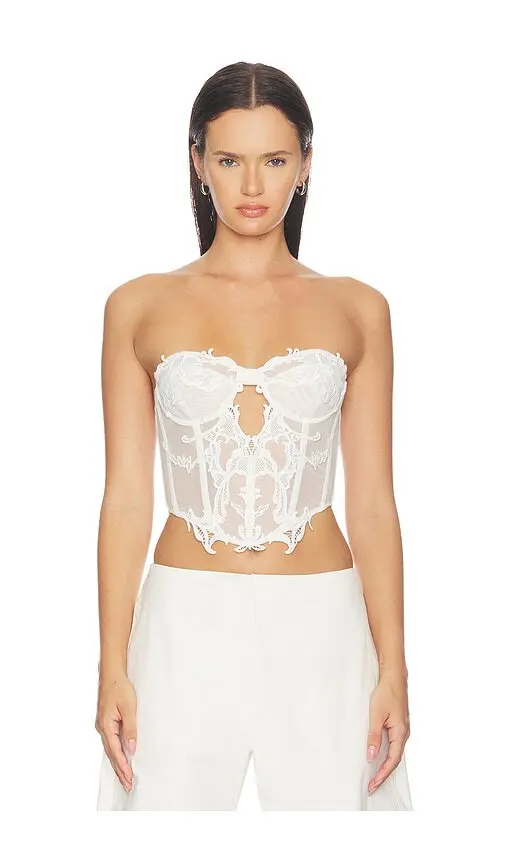 HAELO Wing Lace Crop Corset
