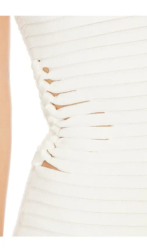 HAELO Braided Tubular Mini Dress