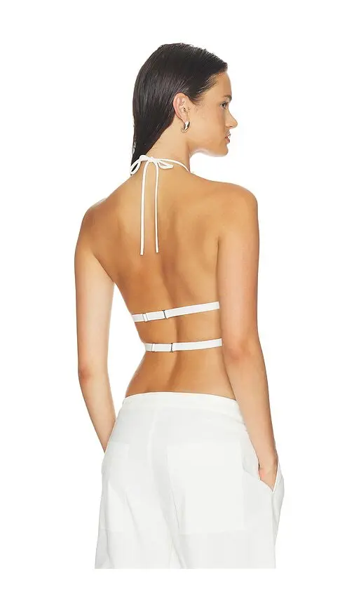 HAELO Pleated Halter Top