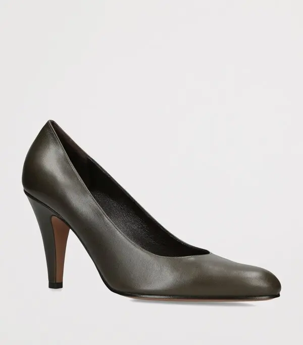 THE ROW Ornella Leather Pumps 90