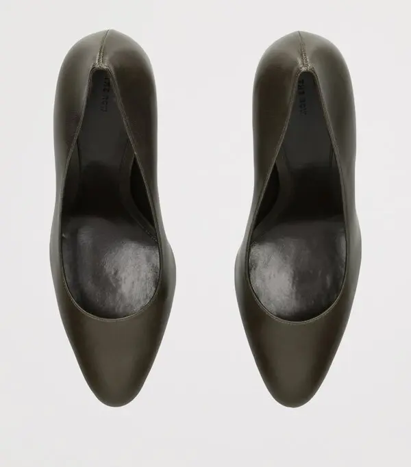 THE ROW Ornella Leather Pumps 90