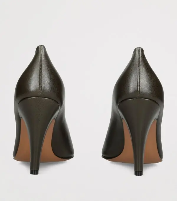 THE ROW Ornella Leather Pumps 90
