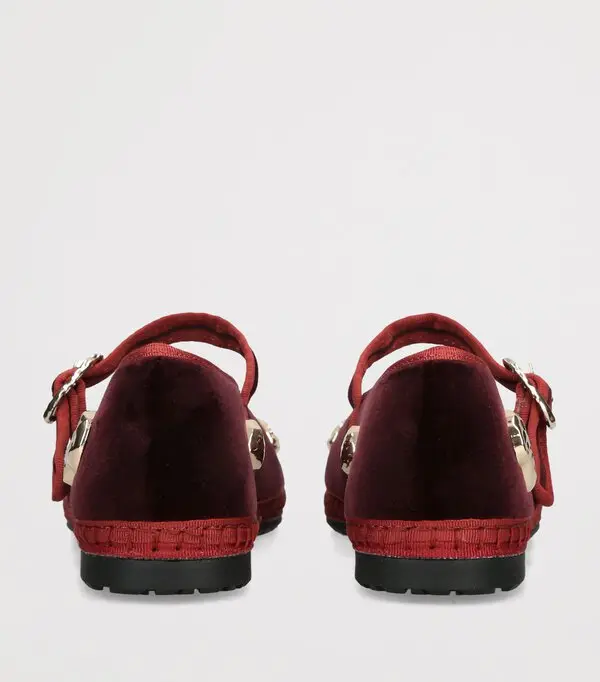 FLABELUS Velvet Mae Pierre Mary Jane Flats