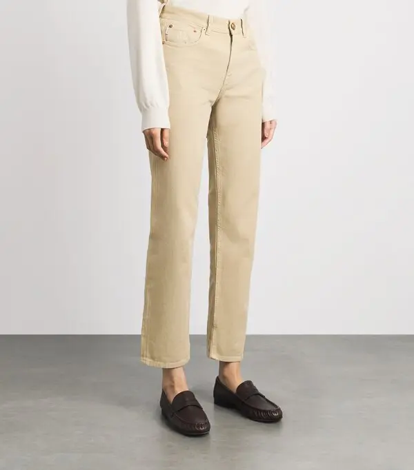 BLAZÉ MILANO Nariida Straight Jeans - Beige