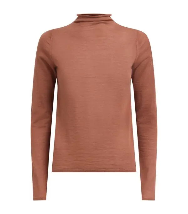 Colombo Cashmere High-neck Sweater - Orange
