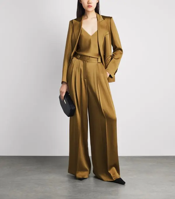 BLAZÉ MILANO Satin V-neck Manipur Top