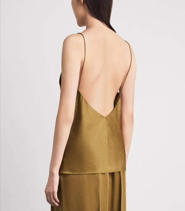 BLAZÉ MILANO Satin V-neck Manipur Top