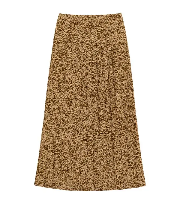 Valentino Garavani Silk Pleated Maxi Skirt