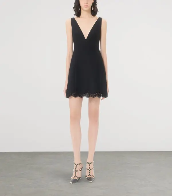 Valentino Garavani V-neck Mini Dress