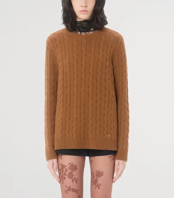 Valentino Garavani Cashmere Cable-knit Sweater