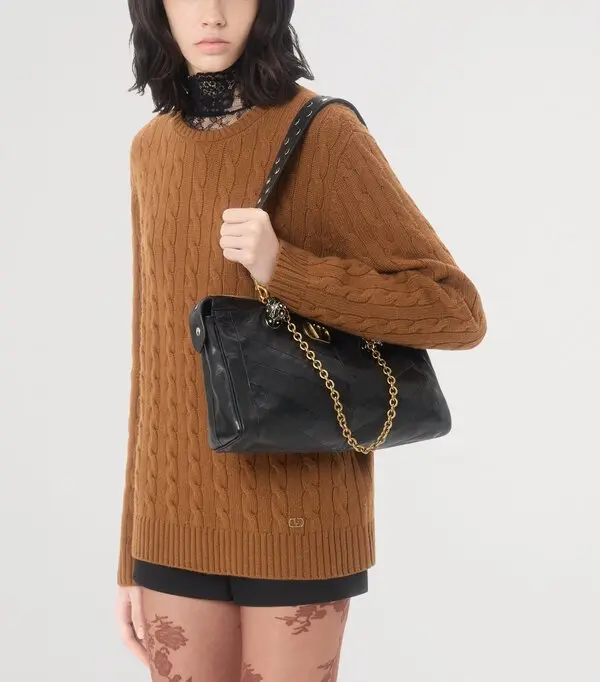 Valentino Garavani Cashmere Cable-knit Sweater